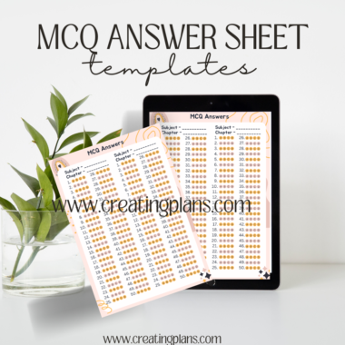 Practice MCQs using MCQ Answers Templates - Creating Plans