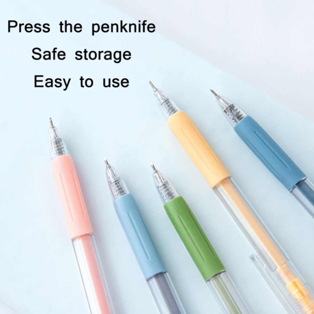 Kawaii Press Pen Art Knife for Journaling - Creating Plans