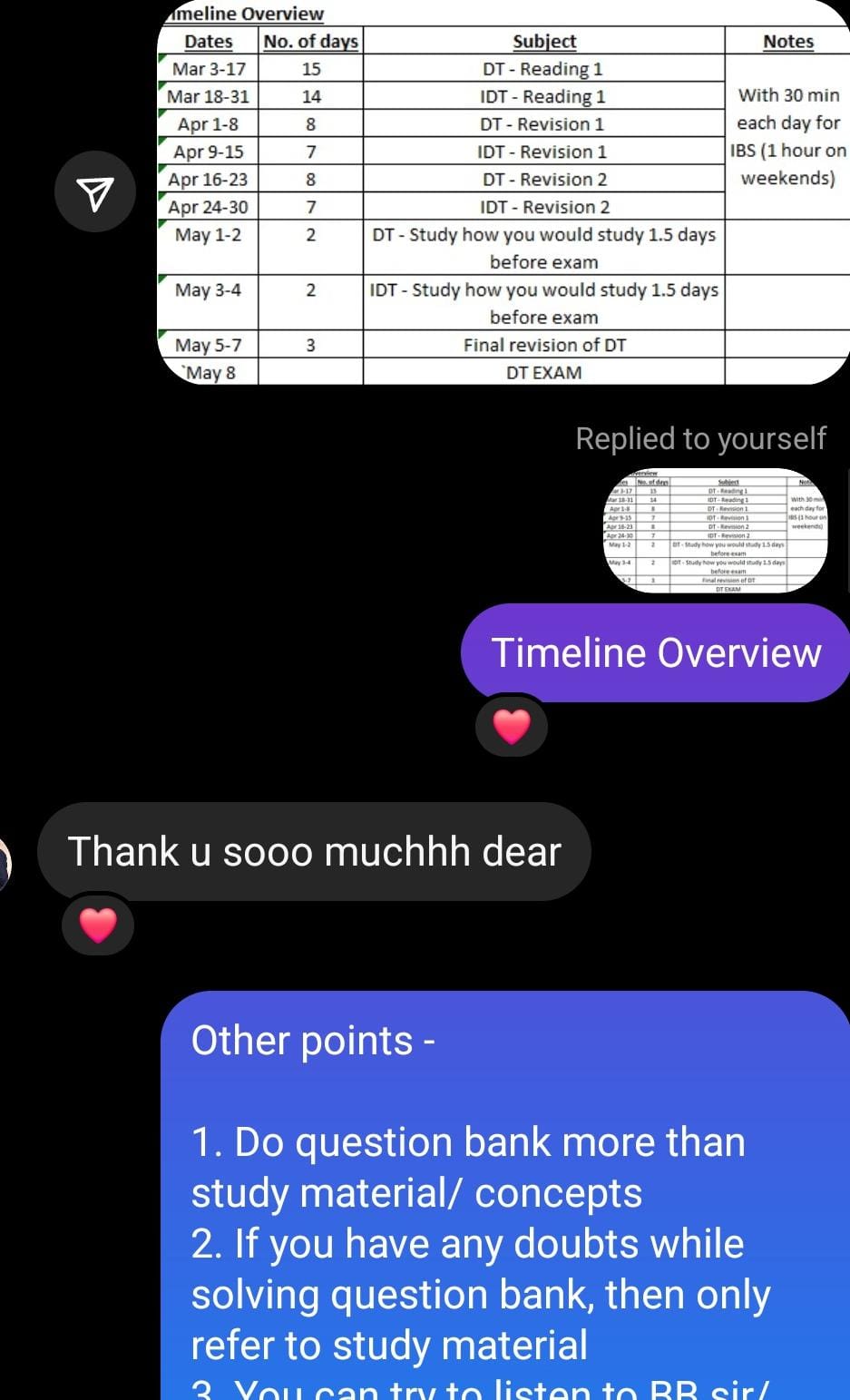 Get a Customized Study schedule (1 hour call) - Creating Plans