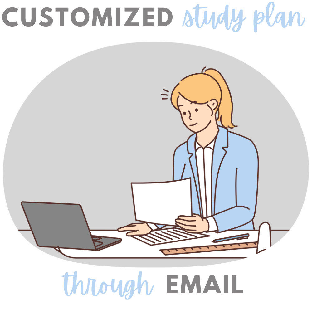 Customized Study schedule through email - Creating Plans