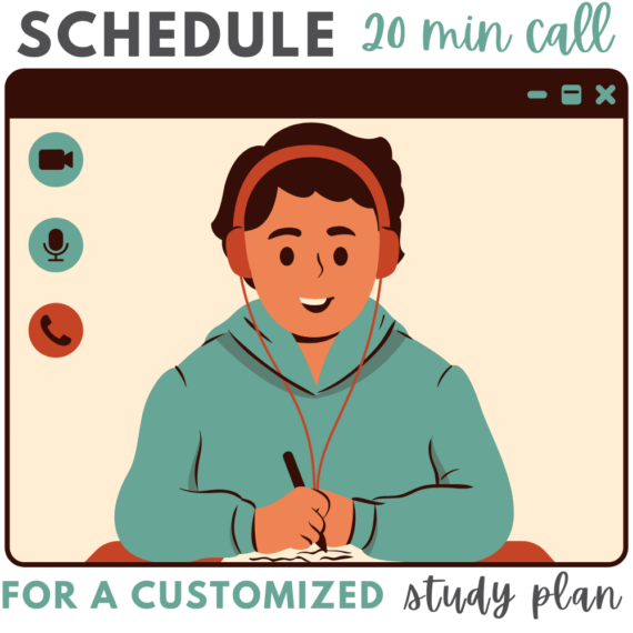 Get a Customized Study schedule (1 hour call) - Creating Plans